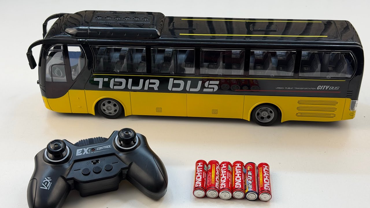 Unboxing City RC Bus, RC Phantom Racing Car, EV City Engineering Vehicle, RC Transport Truck