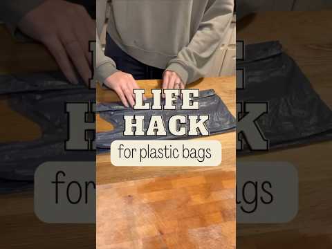 Life Hack for storing Plastic Bags #lifehack