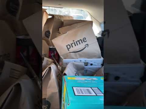 Amazon fresh deliveries 46 packages! 😹👍