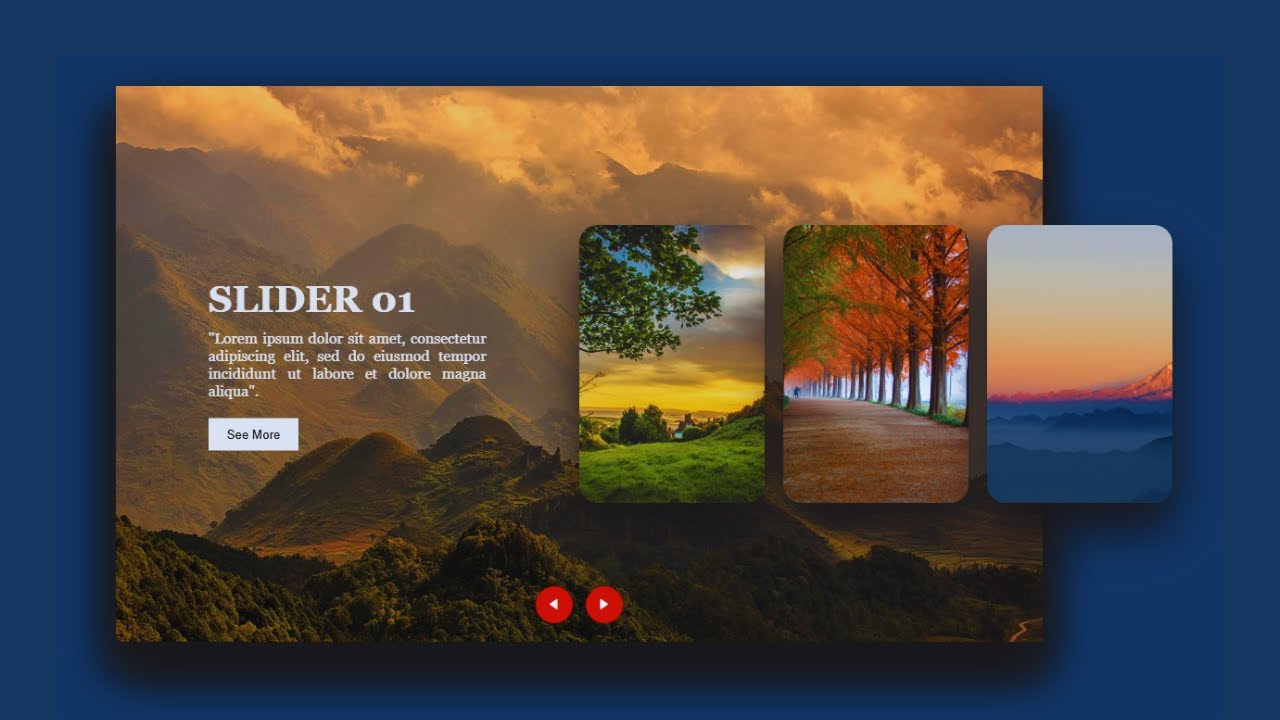 How to Create an Image Slider in HTML CSS and JavaScript | Tech Basics
