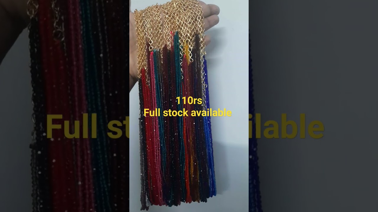 4 lines crystals chains combo offer #crystal with dollar #jewelrymaking 7032223838