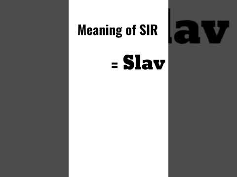 Real meaning of Sir #prince_dwivedi