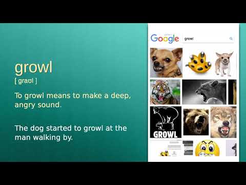 Growl : B2 level english vocabulary lesson, www.LipLix.com
