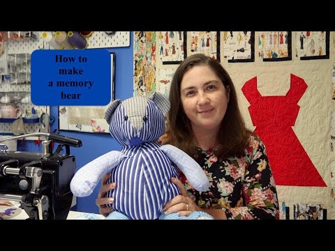 How to make a memory bear out of old clothes tutorial with Simplicity pattern S9307 easy sew