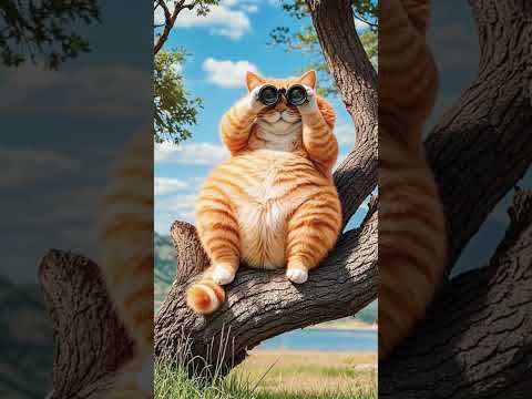 Fat Orange Cat and DuckDuck 🔥#fypシ゚viral #shortvideo #chubbyorangecat #funnycats #orangecatking