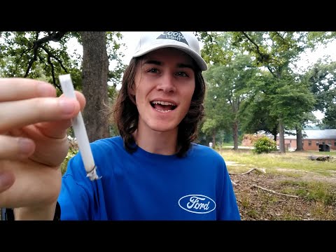 Rolling a Cigarette with a Used Cigarette Filter to Die Faster