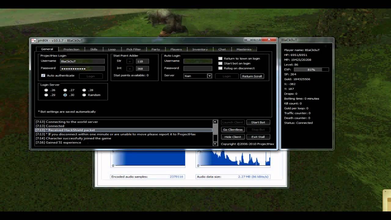 Sub Attack Weapon Tutorial (phBot)