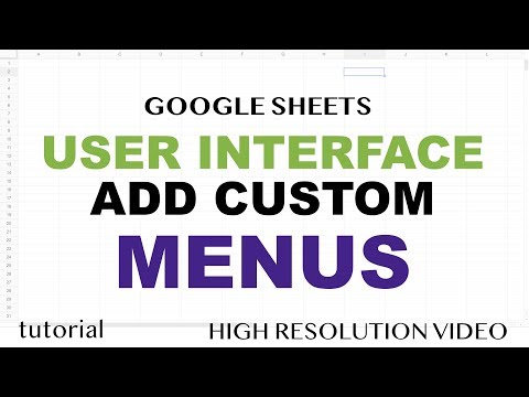 Add Custom Menu - Google Sheets User Interface (UI) Apps Script Series Part 1