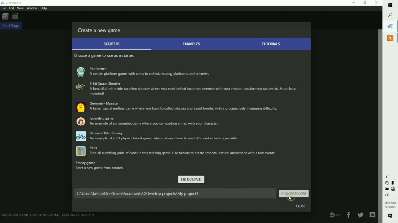 Introduction to Gdevelop5