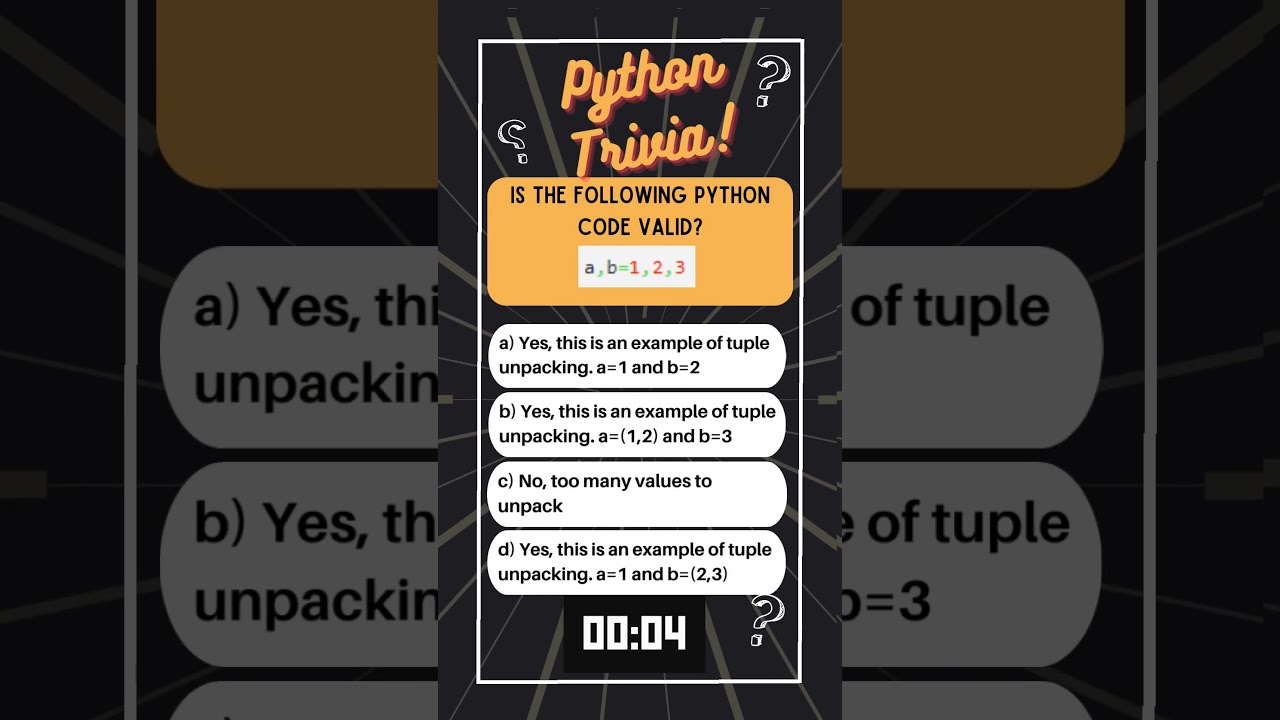 Python Trivia   Tuple 23 #coding #python #techcommunity #shorts #trending #viral #datascience