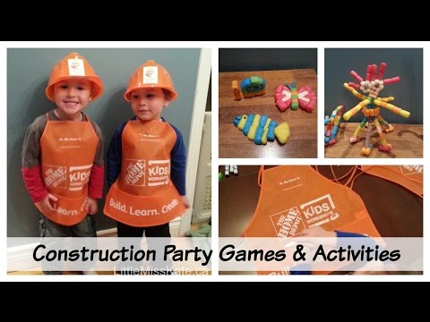 Birthday Party Ideas: Construction Birthday Party Games and Activities