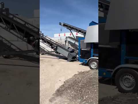 Siebanlage Feiner Sand mit dem Mobilen Trommelsiebanhänger RS1500 | REMAV