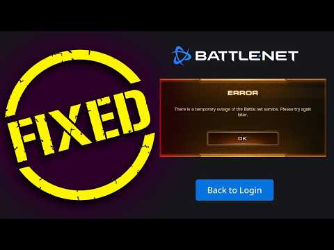 Fixing Battle.net Temporary Outage Error