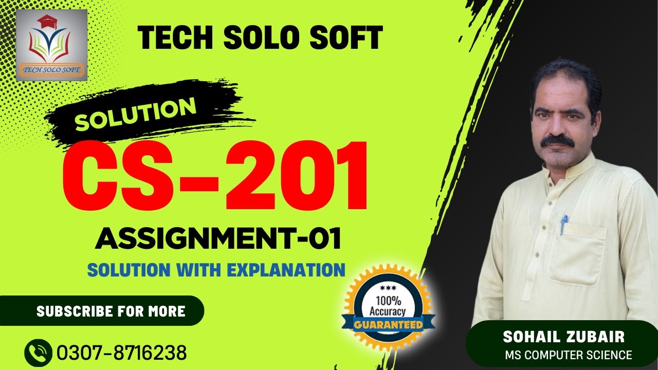 CS201 Assignment 1 Solution Spring 2025 | CS201 Introduction to Programming 100% Accurate