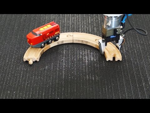 Endless robotic loop of a toy train