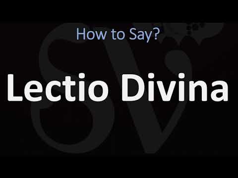 How to Pronounce Lectio Divina? (CORRECTLY)