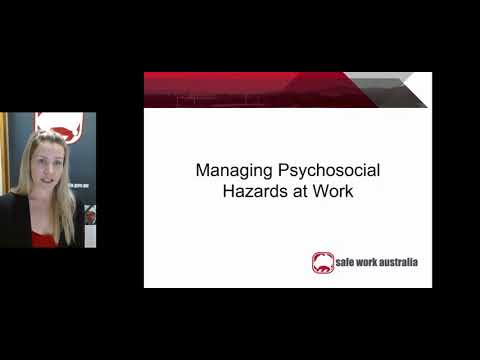 Dianah Brown - Managing psychosocial risks and injury at work -WorkSafe Tasmania Conference 2021