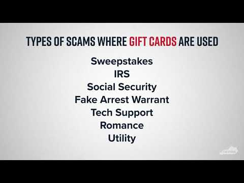 CONSUMER ALERT: Gift Card Scams