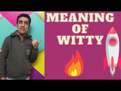 Witty meaning in hindi @AbcSkills