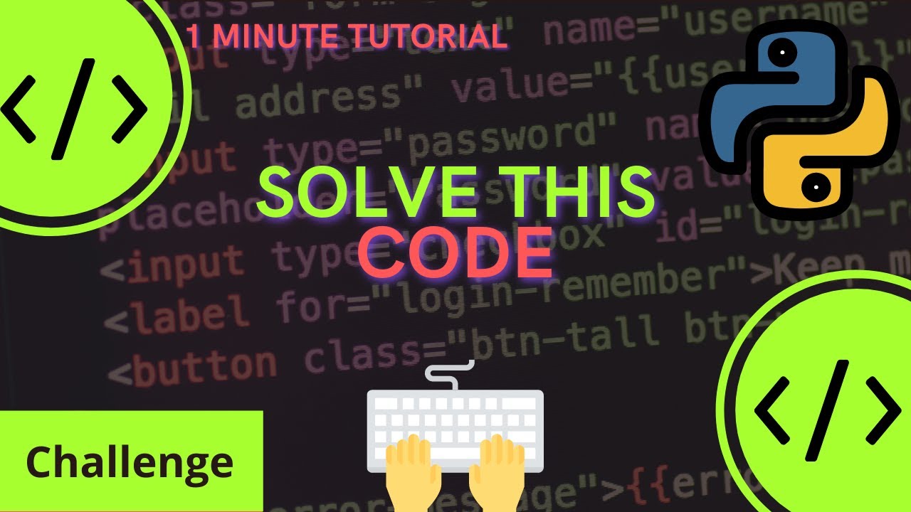Answer this python code challenge #1 #shorts