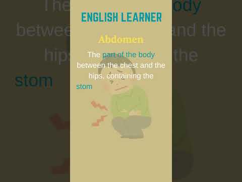 English Word - Abdomen - Meaning With An Example #englishwords #english #abdomen