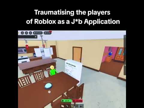 Scaring People As Job Application💀 #roblox #funny #shorts