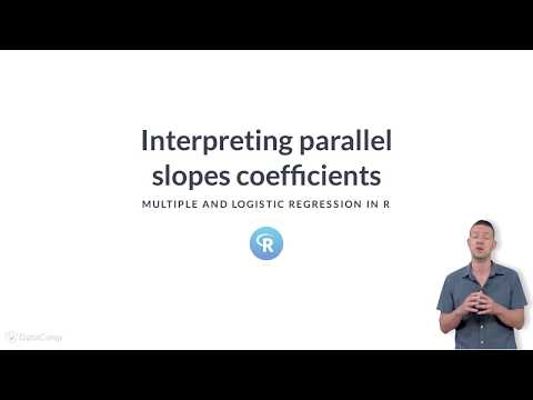 R Tutorial : Interpreting parallel slopes coefficients