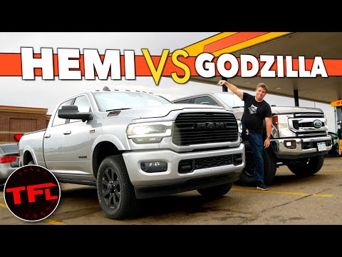 I Drive a New 2020 Ram HD 6.4L HEMI Over 1,000 Miles and Compare Its MPG Versus a 7.3L Ford F-250