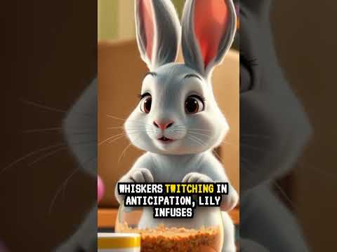 A fluffy white rabbit cooks noodles with love for her special someone.#love #rabbit #cute