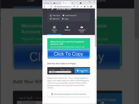 How to add Font Awesome CDN #Short