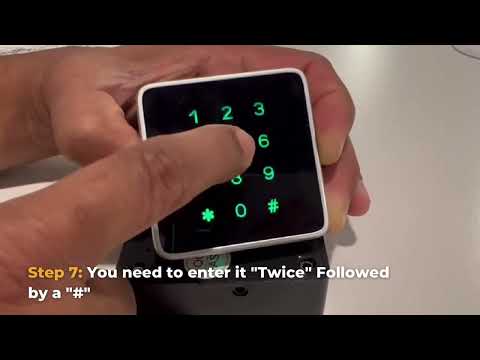 Step by Step Tutorial on How to Change the Master Pin Code