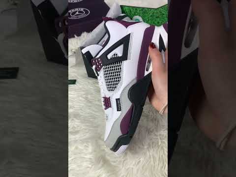 Stockx Sneakers Unboxing-Jordan 4 Retro PSG💜 #fyp #viral #unboxing #stockxsneakers #jordan4 #jordan