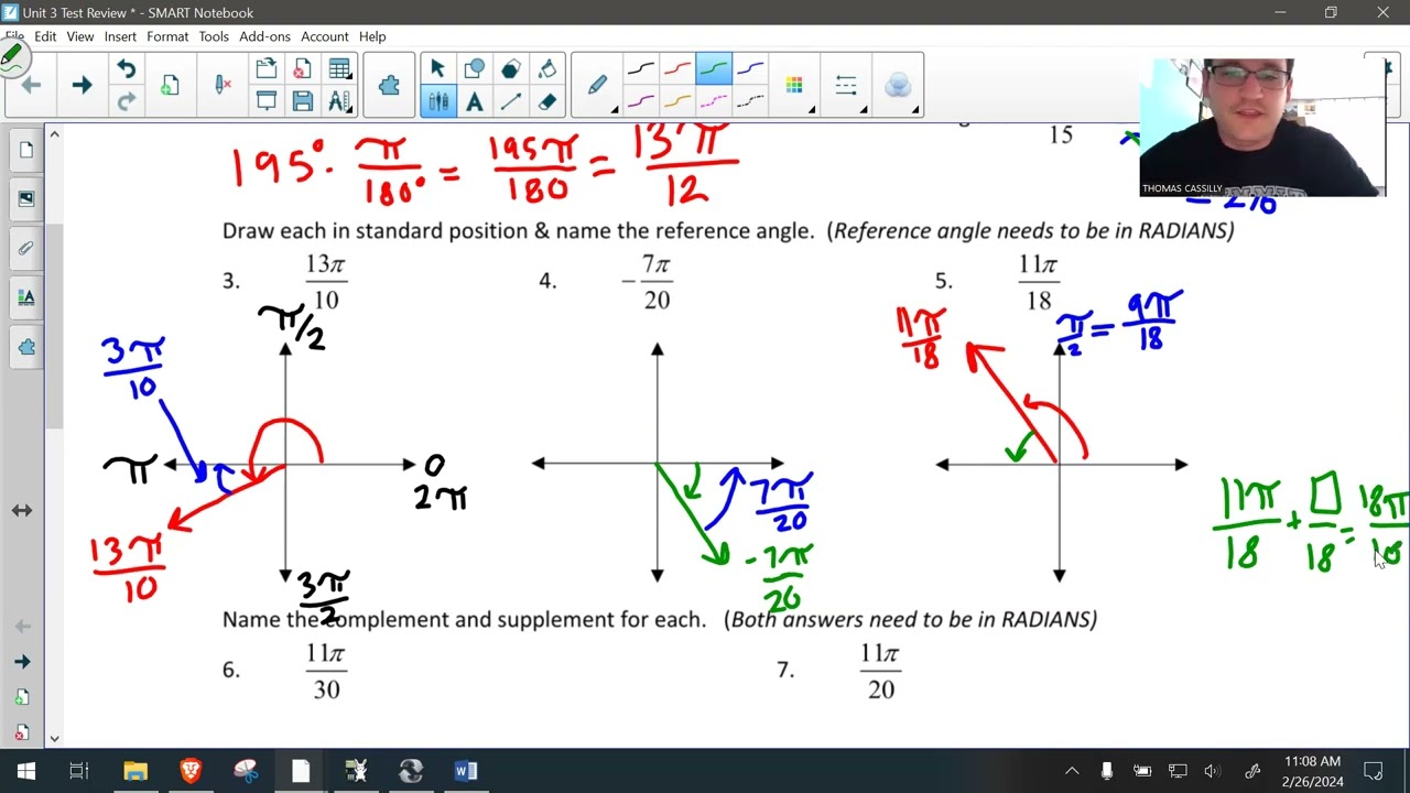 Unit 3 Trig Test Review Page 1