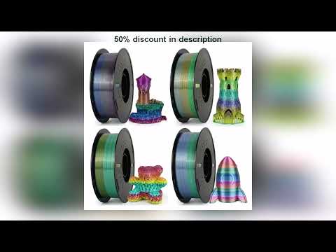 Latest Products You Must Know! 4KG/lot Silk PLA Filament rainbow Pla 1.75mm 3D Printing Material
