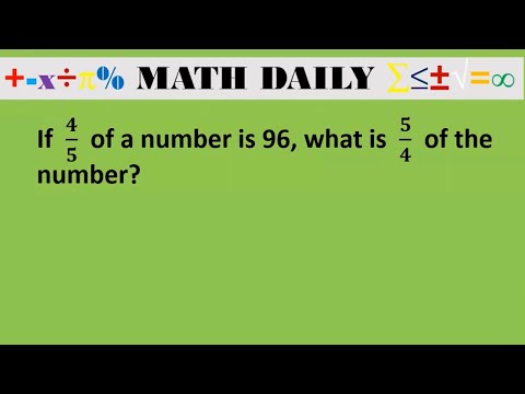 If 4/5 of a number is 96, what is 5/4 of the number?