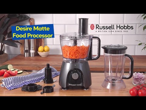 Russell Hobbs Desire Matte Charcoal Food Processor - RHFP2711