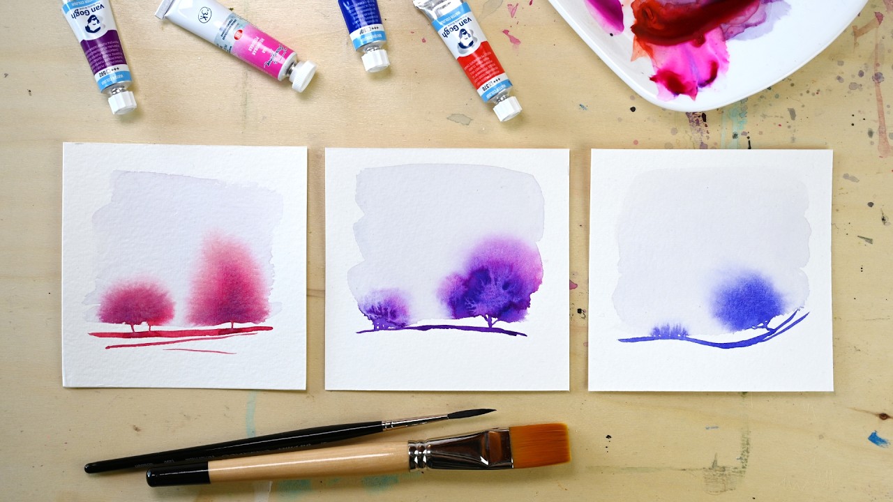 NEW CLASS: Minimal Watercolor Landscapes