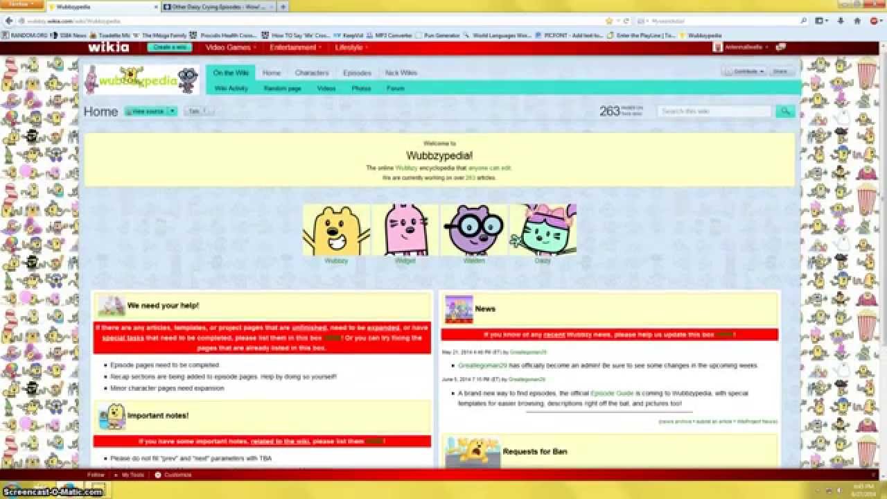 Wow! Wow! Wubbzy! Wiki vs. Wubbzypedia