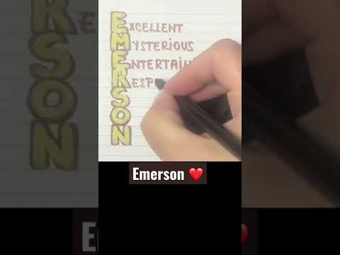 Meaning of the name EMERSON #meaning #name #emerson
