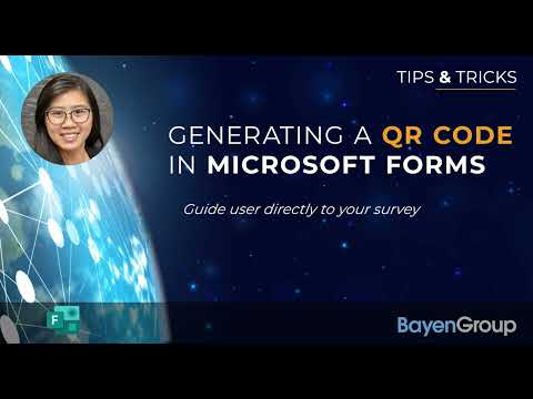 Microsoft Forms - Generating a QR Code In Microsoft Forms