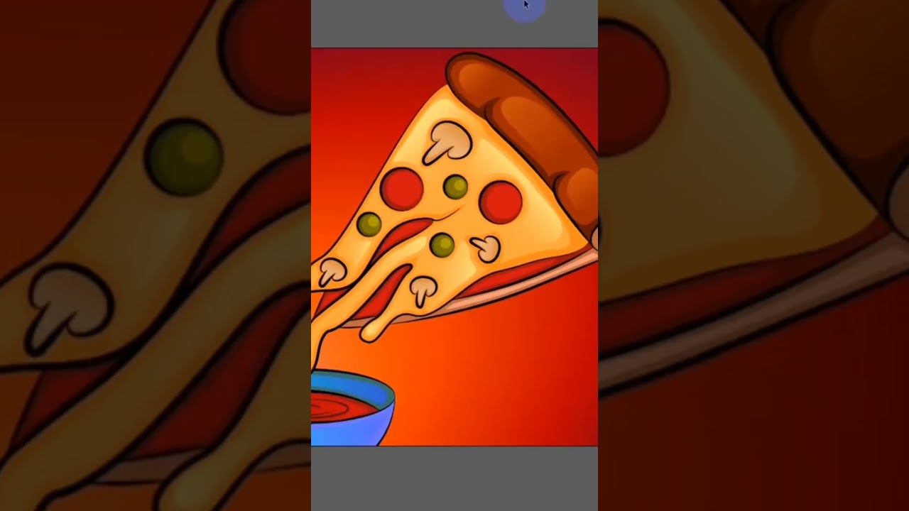 Easy pizza slice vector #trend #art #viral #artwork #cute #vector #shortvideo #adobe #drawing #short