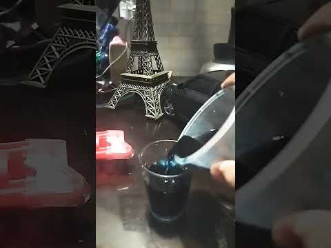 10 ml blue water fills whole 50ml empty glass