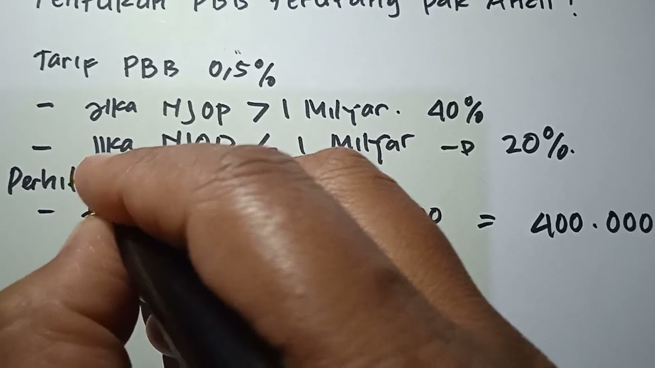 CARA MENGHITUNG PAJAK BUMI DAN BANGUNAN (PBB)