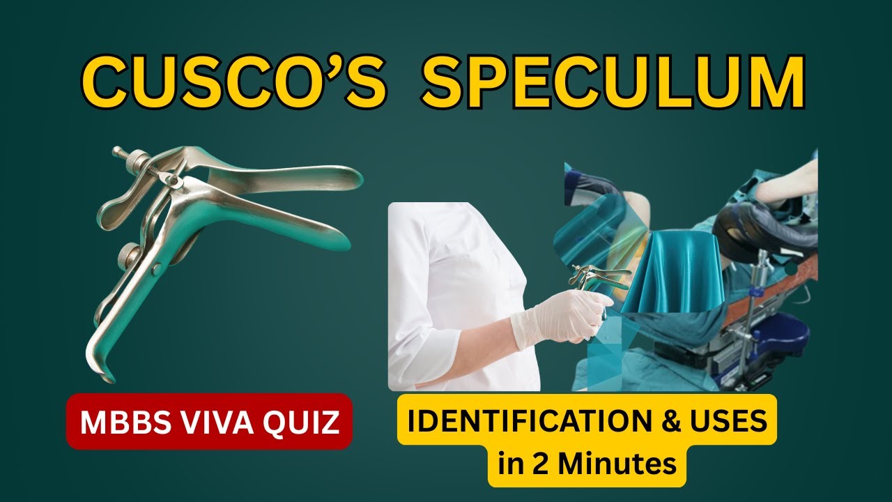 Cuscos Speculum (Duckbill Speculum) | MBBS viva | Gynaecology instrument #viva #gynaecology