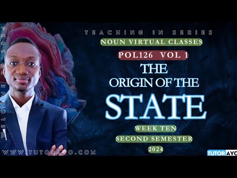 The Origin Of State | Pol126 | 001