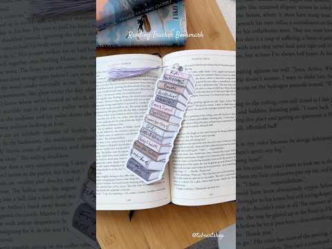 Handmade Reading Tracker Bookmark 📖 #bookmarkshop #booktube #booklover #tbrlist