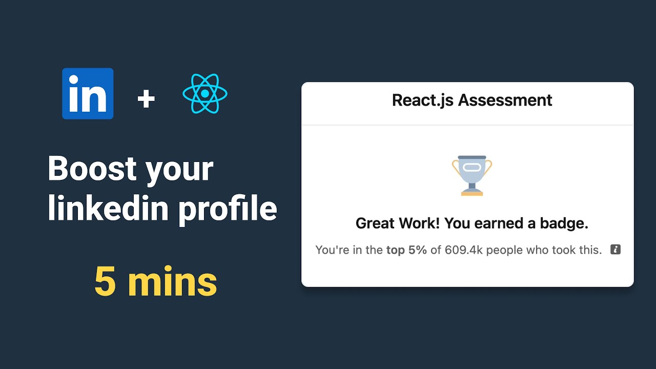 React Linkedin Skill Assessment Test