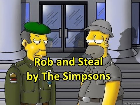 Vocabulary use: Rob and Steal (The Simpsons)