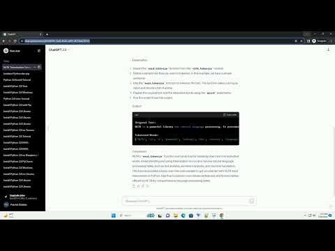 nltk word tokenize python