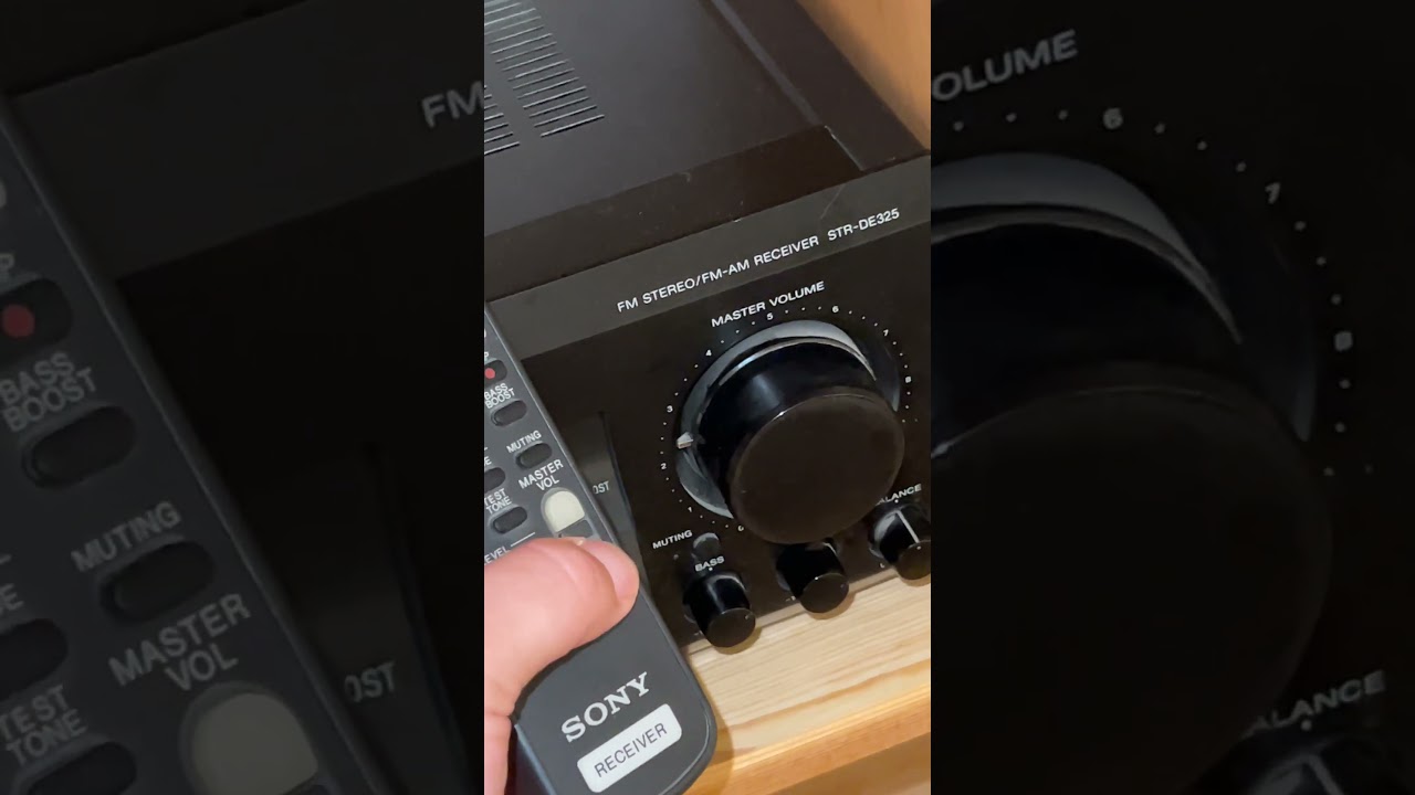 Sony STR-DE325 Controlled Volume Knob via Remote (RM-U302) #sony #avreceiver